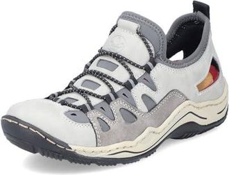 Rieker Baskets Basses pour Femme L0539, Gris (40), 37 EU