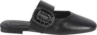 Roger Vivier Spitz zulaufende Mules zum Hineinschl&uuml;pfen - - Shoes - Damen - Schwarzk - 39 EU