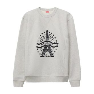Kenzo Eiffelturm-Design Sweatshirt - - Sweatshirts & Hoodies - Herren - Grau - S