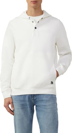 s.Oliver Strukturierter Hoodie mit Druckknöpfen und Kängurutasche