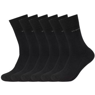 Camano 6 Paar Socken Unisex 3652 Ca-Soft Walk mit Frotteesohle Damen und Herren Str&uuml;mpfe, Farbe Schwarz, Gr&ouml;&szlig;e 39-42