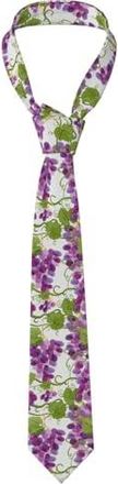 Generic Cravates Homme Raisins Violets R&eacute;glable Tie Confortable Cravate Pour Travail Mariage Affaires