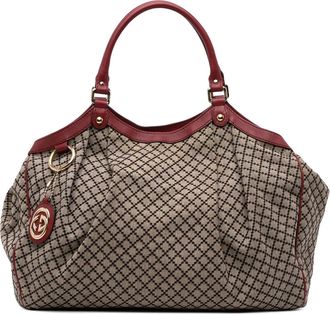 Gucci Shopper - Large Diamante Canvas Sukey Tote - Gr. unisize - in Braun - für Damen