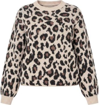 STUDIO UNTOLD Strickpullover Pullover Boxy Shape Leo Ballon-Langarm