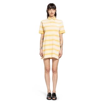 Prada Striped Cotton piqu&eacute; Polo Mini Dres