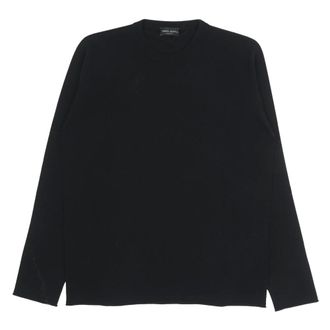 Roberto Collina Homme, Pulls, Noir, Taille: 2XL Pull ras du cou en laine