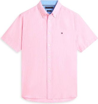 Tommy Hilfiger Herren Hemd aus Leinen-Baumwoll-Mix