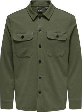 Only & Sons Herren Onsnewkodyl Overshirt Sweat Noos, Olive Night, Medium