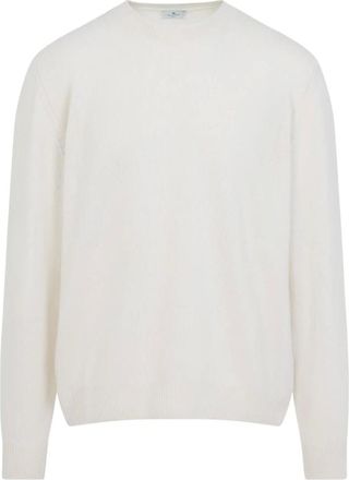 Etro Homme, Pulls, Blanc, Taille: XL Cashmere Crewneck