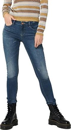 Jacqueline de Yong JdY JDYNEWCAROLA Life RG SKN STR MB DNM Noos Jeans, Denim Bleu Médium, 27W x 32L Femme