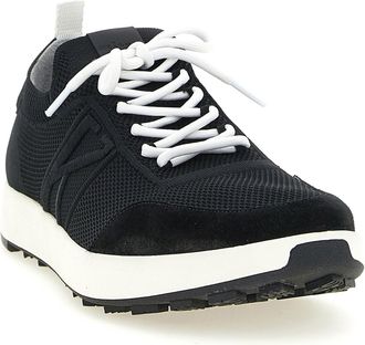 Kiton Technical Cotton Sneaker - Black
