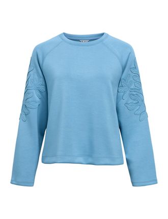 Object Objandrea Re L/S O-Neck Emb Top Noos