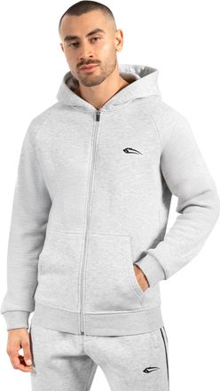 Smilodox Zip Hoodie Herren Yasin, Kapuzenpullover mit Logo auf der Brust, leicht &uuml;berschnittenen Schultern, weichem und hochwertigem Stoff, sportlicher Hoody f