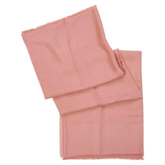 Ferragamo Seiden- und Wollschal mit Fransen - - Accessories - Damen - Rosa - ONE SIZE