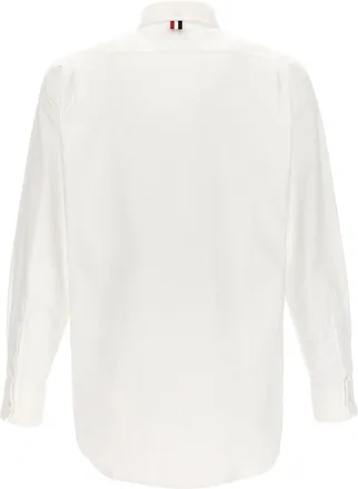 Thom Browne Cotton Oxford Shirt - White