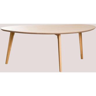 Sklum Table basse en MDF et bois de chêne Yavik SKLUM