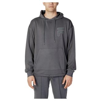 Fila Homme, Sweatshirts et sweats &agrave; capuche, Gris, Taille: S Oversized Hoody Collection Printemps/&Eacute;t&eacute;