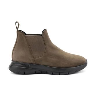 Frau Femme, Chaussures, Beige, Taille: 36 EU Bottines Chelsea en daim L&eacute;g&egrave;res Confortables
