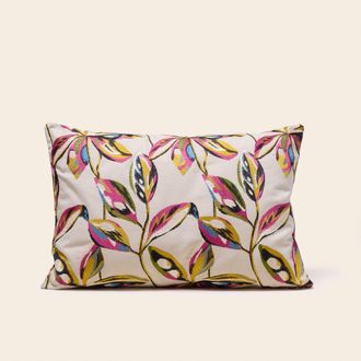 Madura Housse De Coussin Ramha Calcaire et multicolore - MULTICOLORE