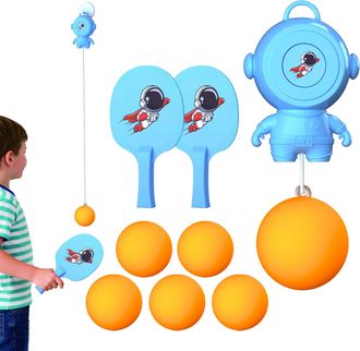 Generic Door Pong - Aufh&auml;ngbarer Verstellbarer Tischtennis Trainer,Mit Schl&auml;ger Und B&auml;llen Tischtennis F&uuml;r Kinder | F&uuml;r Zwei Spieler Zur Verbesserten Koordina