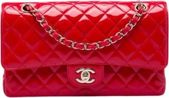 Chanel Sac bandouli&egrave;re vintage Chanel Pre-owned Double Flap - Femme - Pre-owned - Rouge - Taille: ONE Size