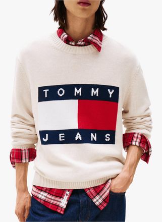 Tommy Hilfiger Pull chin&eacute; &agrave; badge drapeau