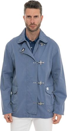 Fay Homme, Vestes, Bleu, Taille: M Veste Harrington mi-longue