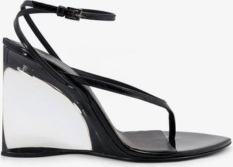 Alaia Leather sandals with plexiglass heels - ALAIA - gender_Woman