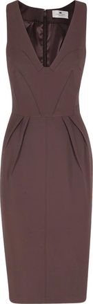 Elisabetta Franchi Femme, Robes, Brun, Taille: 46 FR Robes Midi