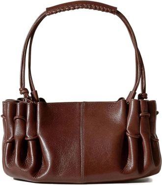 Hereu Femme, Sacs, Brun, Taille: ONE Size Arta Pleated Shoulder Bag