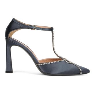 Alberta Ferretti Femme, Chaussures, Bleu, Taille: 38 1/2 EU Chaussure &Eacute;l&eacute;gante &agrave; Talon Haut et Bride