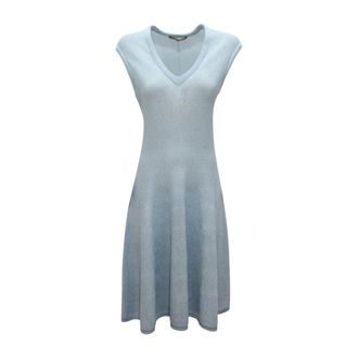 D.exterior Vanis&egrave; Lux Midi Kleid - - Dresses - Damen - Blau - M
