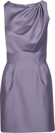 Elisabetta Franchi Femme, Robes, Violet, Taille: 38 FR Duchess Satin Dress