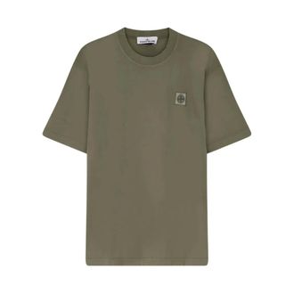 Stone Island Homme, Tops, Vert, Taille: XL T-Shirt Military