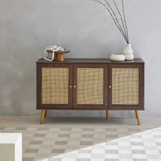 Sweeek Credenza In Cannage 3 Ante, 120cm