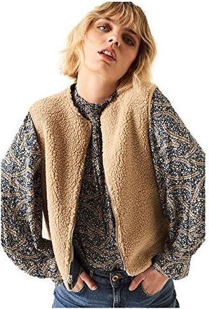 Garcia Colbert + Gilet Cardigan, Bleu Marine Peony, XS Femme