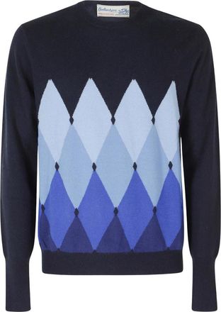 Ballantyne Rundhals-Pullover - - Knitwear - Herren - Mehrfarbig - XL