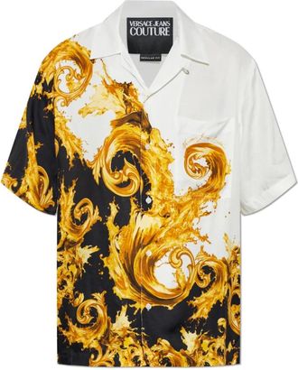 Versace Jeans Couture Homme, Chemises, Blanc, Taille: M Chemise Imprim&eacute; Barocco