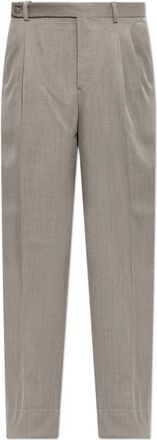 Brioni Woll Anzughose mit Bundfalten - - Trousers - Herren - Grau - M