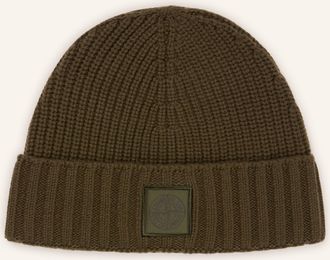 Stone Island Cashmere-M&uuml;tze Ghost gruen