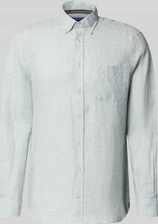 Christian Berg Slim Fit Leinenhemd mit Brusttasche