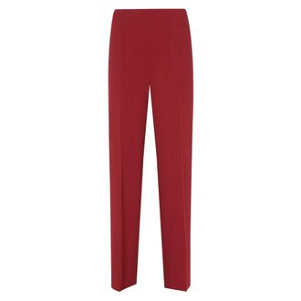 Alberta Ferretti Cady Stretch Hose - - Trousers - Damen - Rot - L