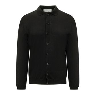Amaranto Kurzarm-Strickpolo - - Knitwear - Herren - Schwarzk - L