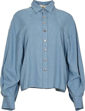 Maicazz Femme, Blouses et Chemises, Bleu, Taille: 40 FR Chemisier Scarlet