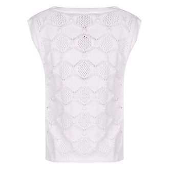 Max Mara Cotton Knit Tank Top - White