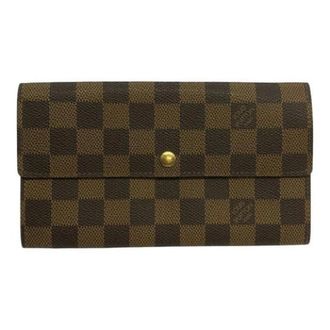 Louis Vuitton Pre-owned Damier Long Wallet (bi-fold) - - Pre-owned - Damen - Braun - ONE SIZE