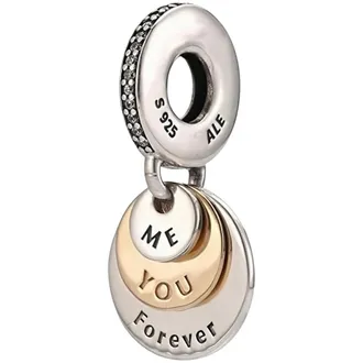Pandora Du & Ich F&uuml;r Immer Charm - - Accessories - Damen - Grau - ONE SIZE