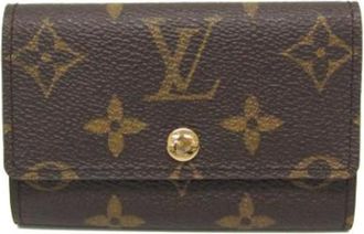 Louis Vuitton unisex, Pre-owned, Brun, Taille: ONE Size Porte-cl&eacute;s en toile Pre-owned