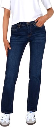 ESRA Damen Jeans-Hose Jeanshose gerader Schnitt Straight-Fit Jeans Damen High Waist bis &Uuml;bergr&ouml;&szlig;e Gro&szlig;e Gr&ouml;&szlig;en G600