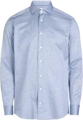 Eton Chemise droite jacquard en coton